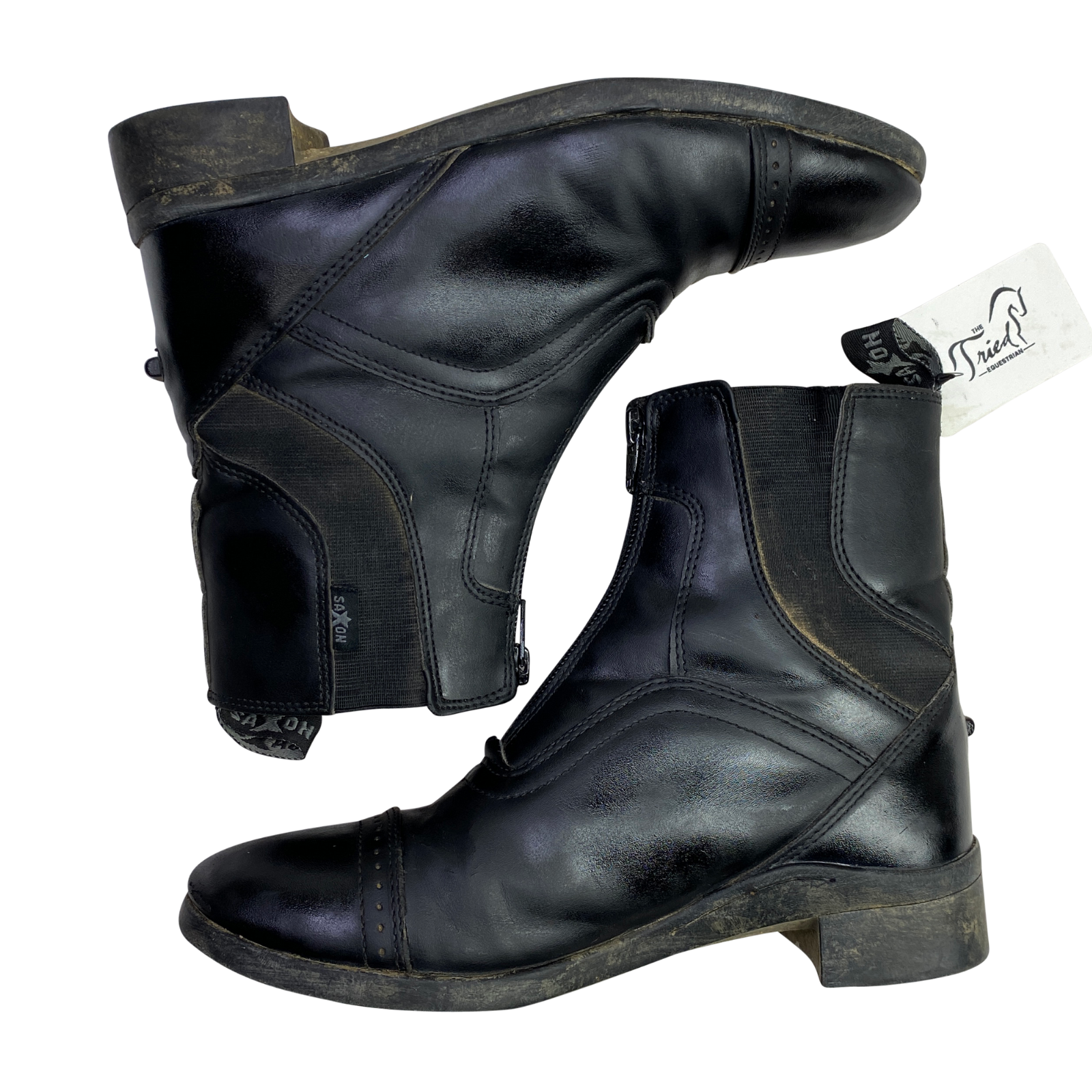 Saxon Syntovia Zip Paddock Boots in Black - Women's 7.5 – The Tried ...