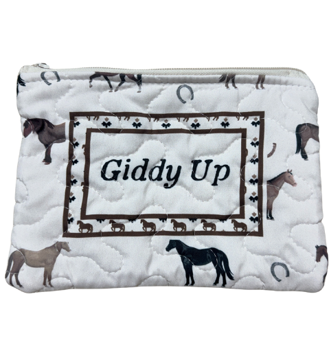 Ida Mae Small Quilted Makeup Bag in Giddy Up – The Tried Equestrian