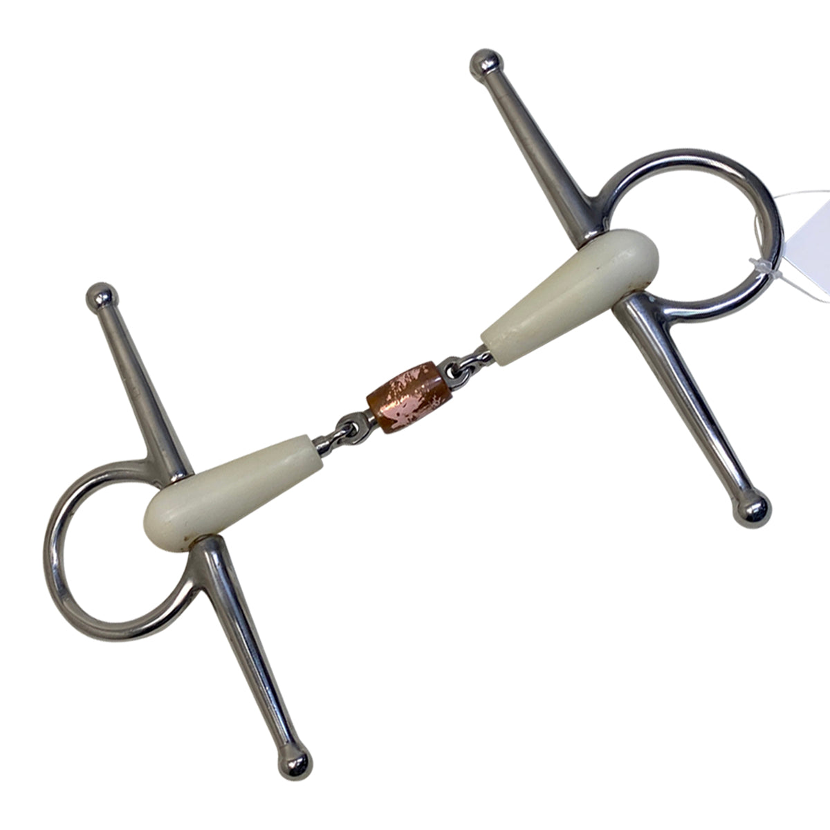 Full Cheek 3-Piece Copper Roller Snaffle in Stainless Steel - 5" – The ...