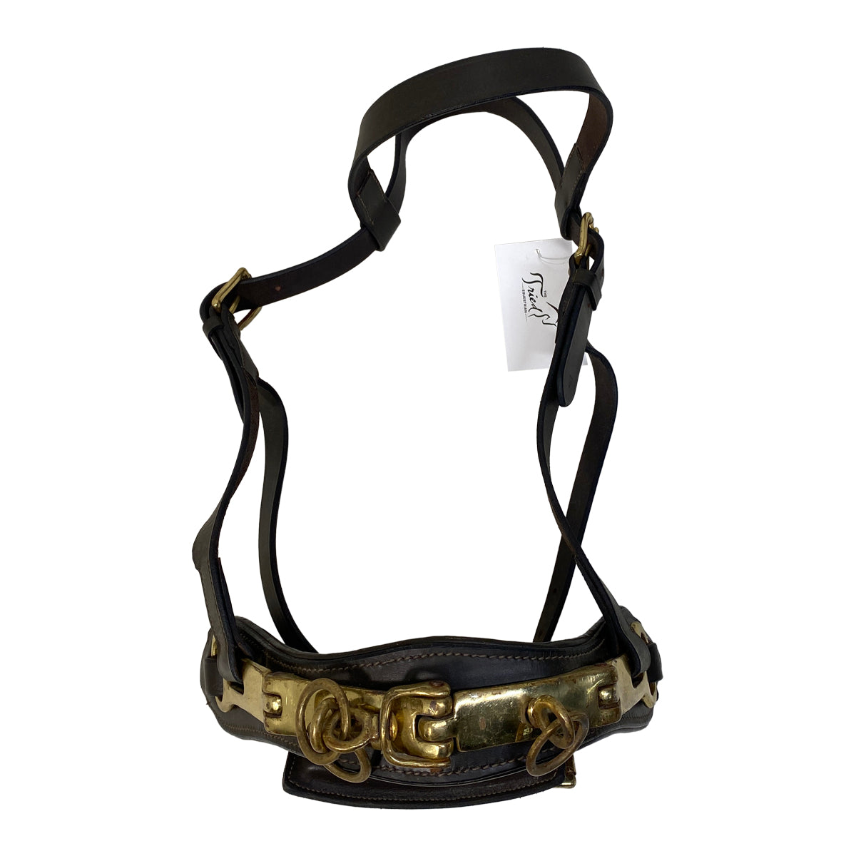 Dover Saddlery Lunge Caveson in Brown/Brass - Full – The Tried Equestrian