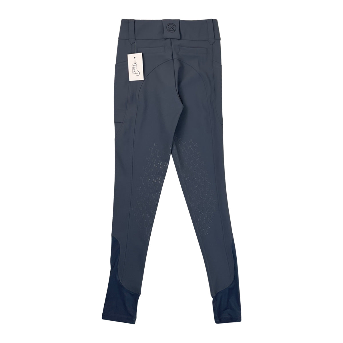 Free Ride Equestrian 'Pro' Knee Grip Breech in Stone Blue - Women's 24 ...