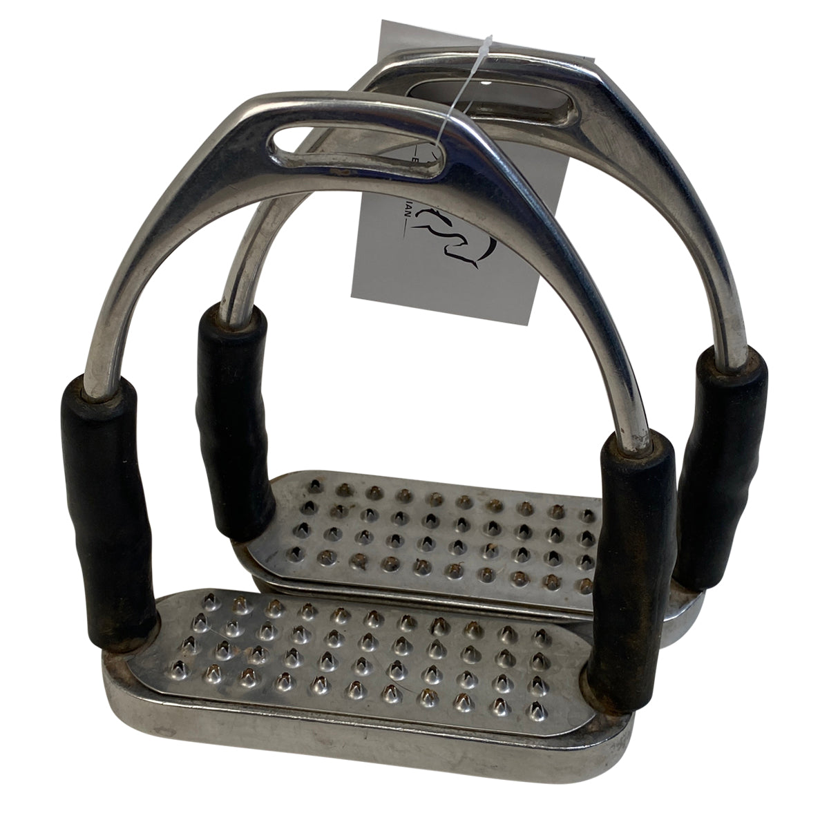 Stirrup Irons with Cheese Grater Foot Pads in Steel/Rubber - 4.5" – The ...