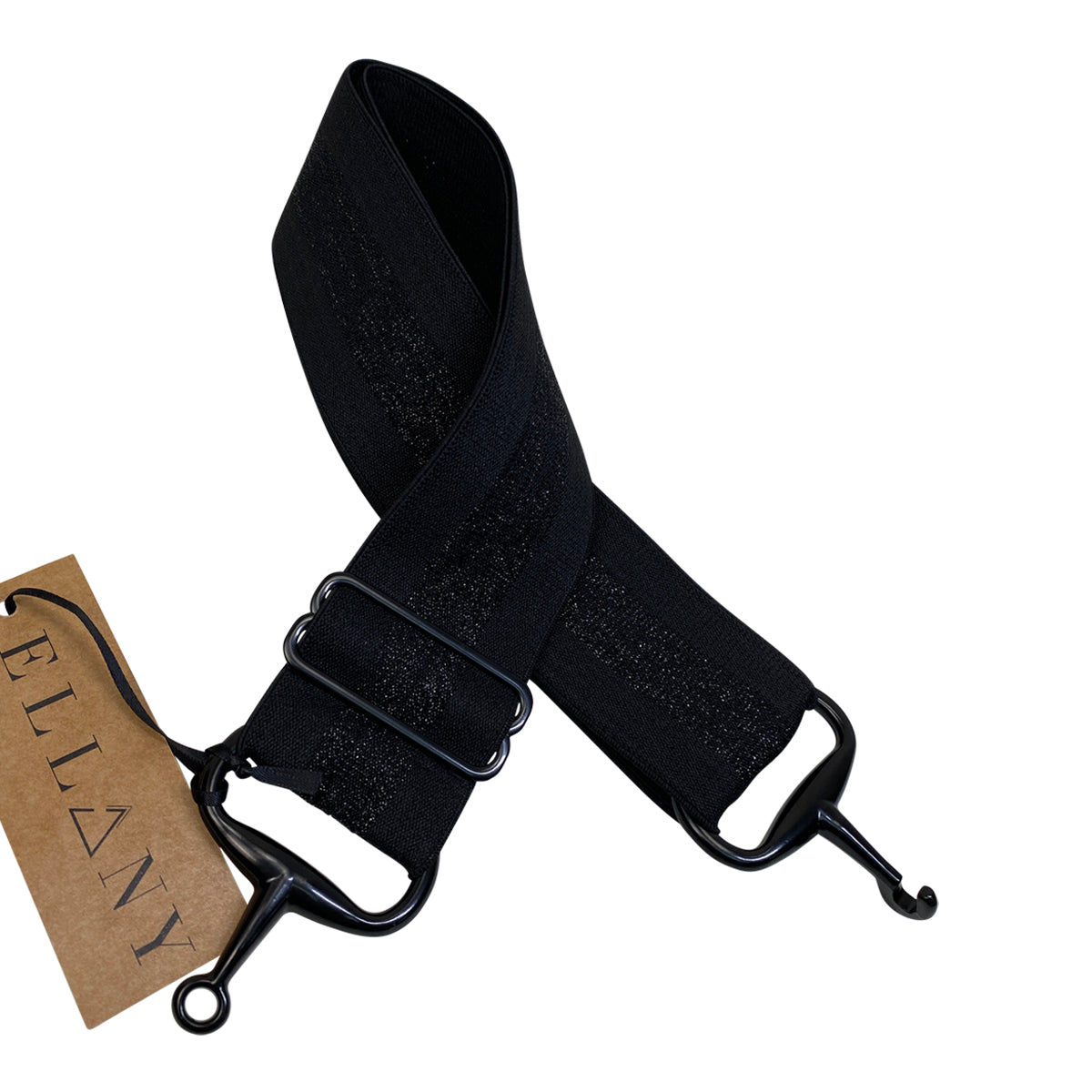 Ellany 2" Snaffle Belt in Black Glitter/Silver - One Size – The Tried ...