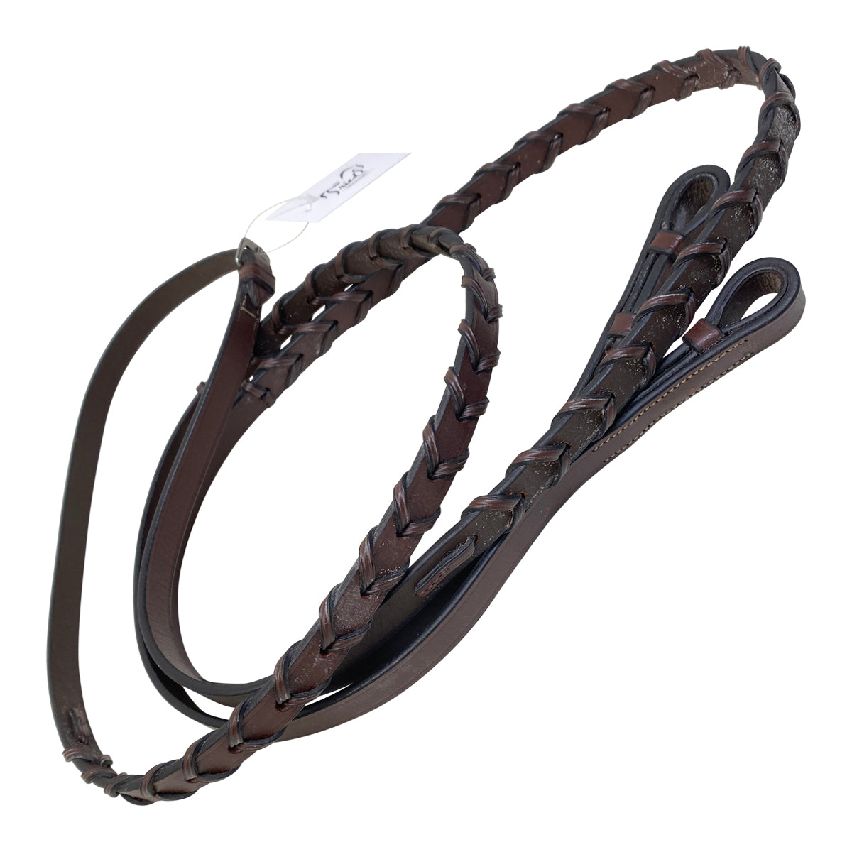 Laced Reins in Brown - Full – The Tried Equestrian