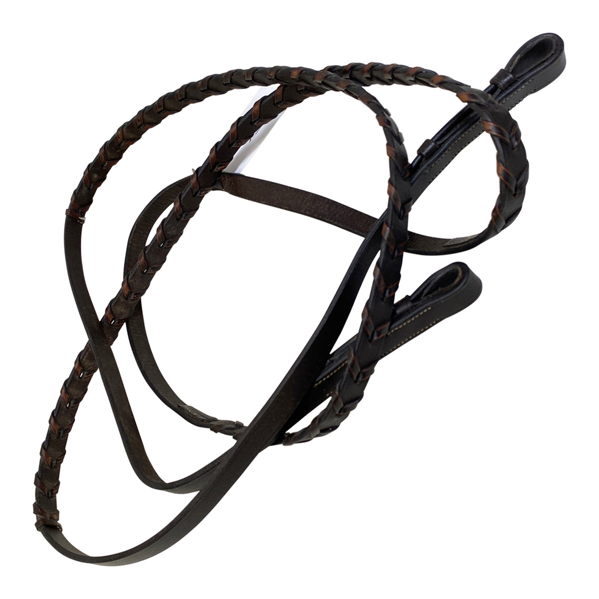 SmartPak Plymouth Plain Laced Reins in Chocolate - Full – The Tried ...