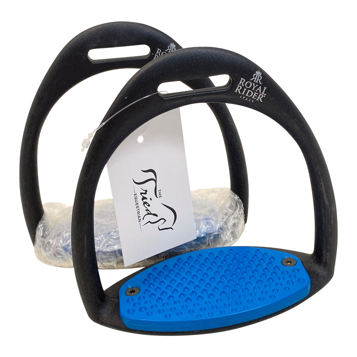 Royal Rider 'Easy' Stirrup Irons in Black/Blue - 4 1/2" – The Tried ...